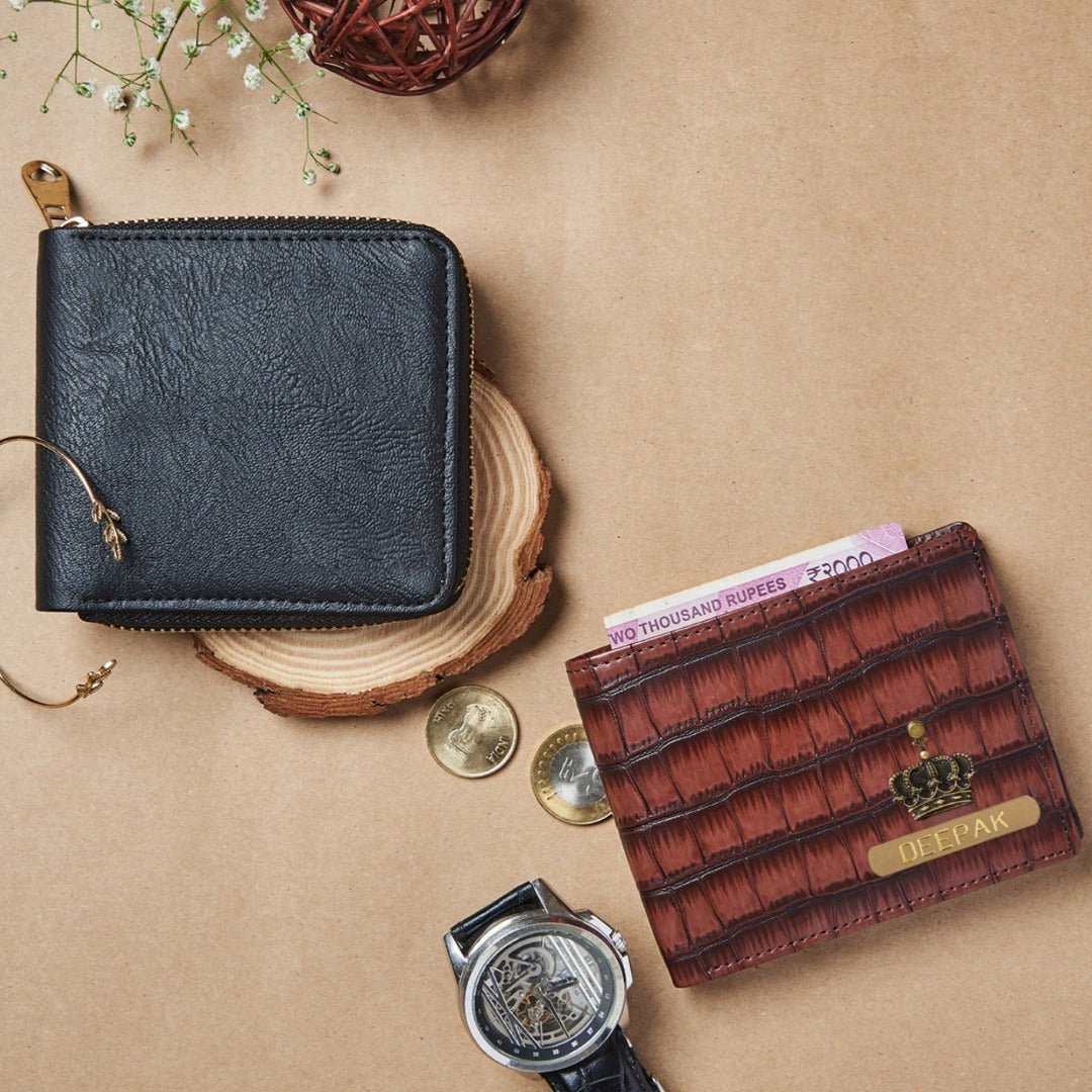 Buy Couple Wallet l Customised Couple Wallets l The Signature Box