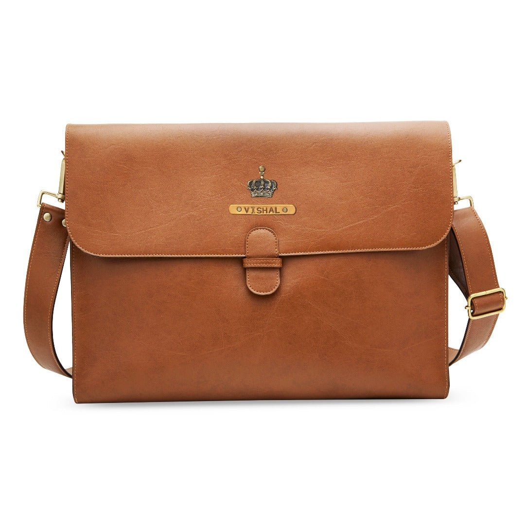 Personalised Office Laptop Bag l Add Your Name & Free Charm on Bag ...